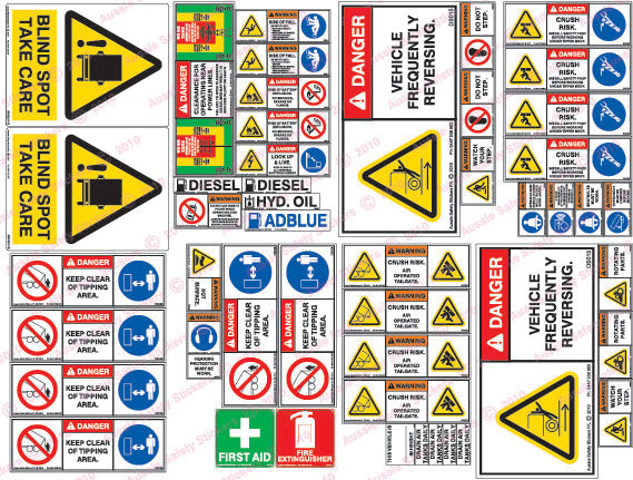 Tipper Truck and Trailer – Aussie Safety Stickers