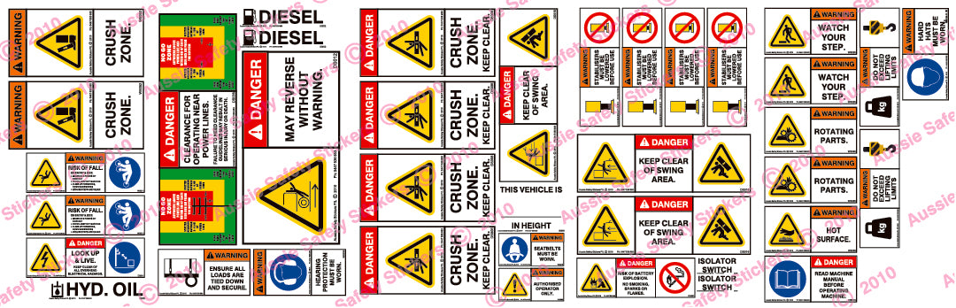 Safety Sticker Kits – Aussie Safety Stickers