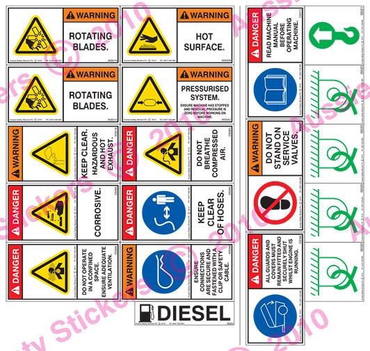 Individual Decals – Aussie Safety Stickers