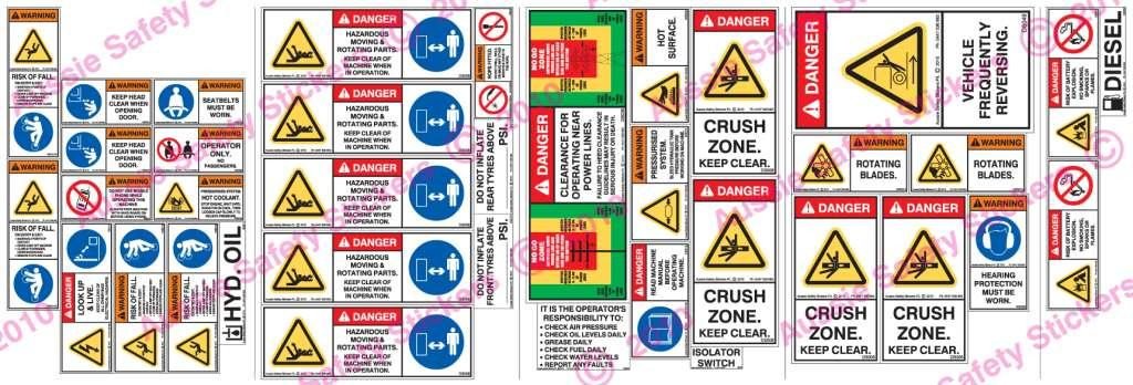 Road Grader – Aussie Safety Stickers
