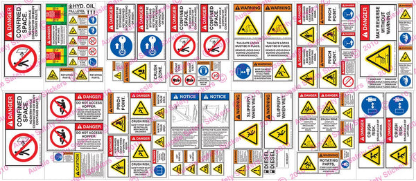 Garbage Truck Stickers | Aussie Safety Stickers