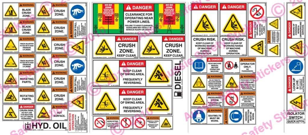 Safety Stickers & Warning Decals Kits | Truck Safety Signs & Stickers ...