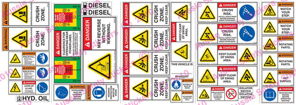 Truck Mounted Crane | Crane Safety Decals & Stickers