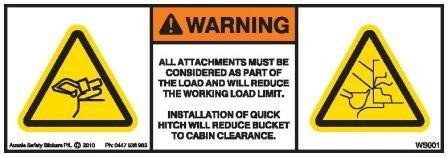 ATTACHMENTS PART OF LOAD (Horizontal) – Aussie Safety Stickers