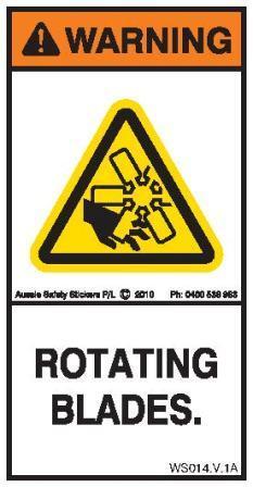 ROTATING BLADES (Vertical) – Aussie Safety Stickers