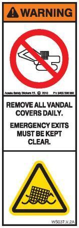 VANDAL COVERS (Vertical)