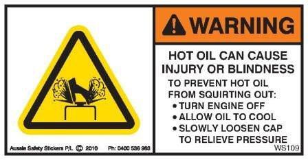 HOT OIL DANGERS (Horizontal)